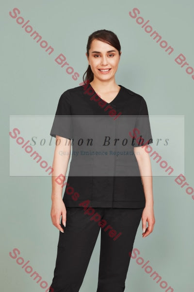 Womens Zip Front Scrub Top | Solomon Brothers Apparel